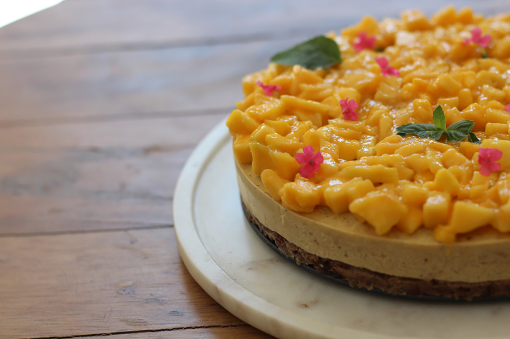 No Bake Mango Cheese Cake - Health Nut